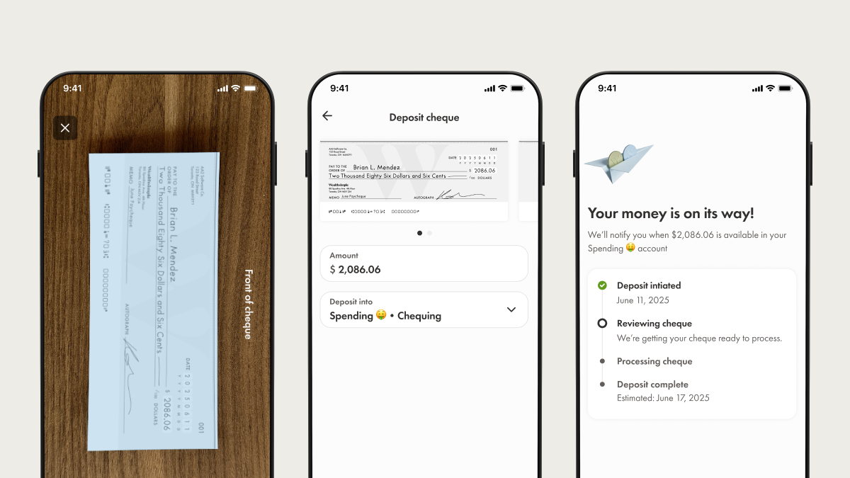 The chequing account that brings the branch to you | Wealthsimple Product News